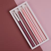 China AROMA HOME Ins Home Decor Aromatherapy Candle Long Stick Soy Wax Scented Fragrance Candles Pure Color Pillar Candle for sale