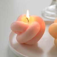 China AROMA HOME Handmade Home Decoration Cute Small Twist Magic Ball Knot Shape Scent Soy Wax Carved Candle for sale