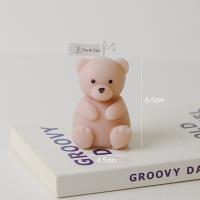 China AROMA HOME Colorful Handmade 3D Bear Shaped Carving Scented Candles For Home Decor Accessories for sale