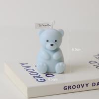 China AROMA HOME Colorful Handmade 3D Bear Shaped Carving Scented Candles For Home Decor Accessories for sale