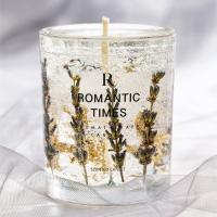 China AROMA HOME Decor Flower Scent Jelly Fragrance Candle Luxury Private Label Gel Soy Wax Scented Candle in Glass Jar for sale