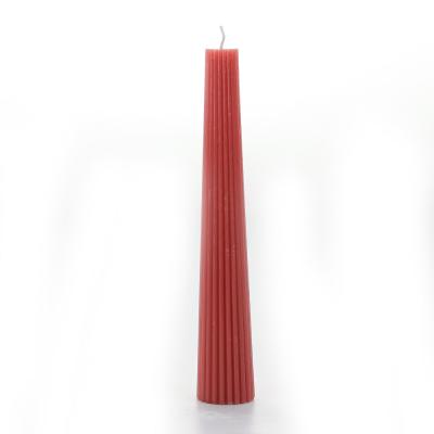 China Aroma Home Irregular Tapered Candle Handmade Soy Wax Cone Art Scented Candle For Home Decoration for sale