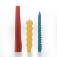 China Aroma Home Irregular Tapered Candle Handmade Soy Wax Cone Art Scented Candle For Home Decoration for sale