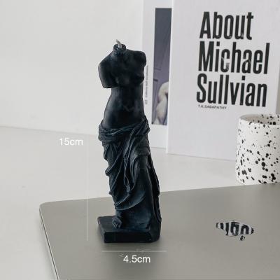 China Venus Statue Roman Column Scented Candle Holder Customized European Style for sale