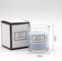 China AROMA HOME Luxury Private Label Custom Aromatherapy Nordic Ins Fragrance Scented Soy Wax Clear Jar Candles With Gift Box for sale