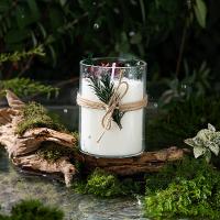 China AROMA HOME Custom Luxury Private Label Gift Box Glass Jar Healing Crystal Spiritual Aromatherapy Scented Soy Candles for sale