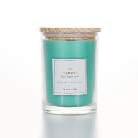 China Handmade White Barn Vanilla Sage Outdoor Glass Scented Soy Wax Candle For Home for sale