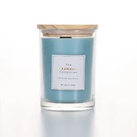 China Handmade White Barn Vanilla Sage Outdoor Glass Scented Soy Wax Candle For Home for sale