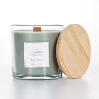 China Handmade White Barn Vanilla Sage Outdoor Glass Scented Soy Wax Candle For Home for sale