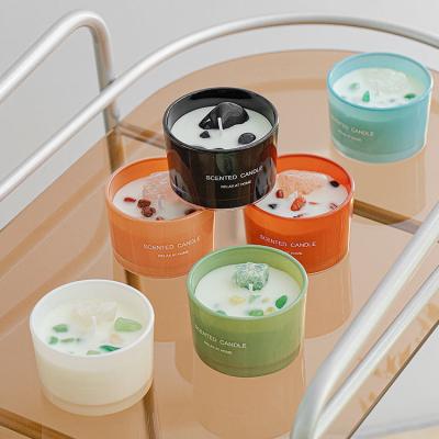 China Fragrance Mini Small Scented Soy Candle Jar Custom Logo Private Label In Bulk for sale