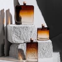 China Home Aromatherapy Essential Oil Reed Diffuser Fragrance Perfume Crystal Glass Bottle for sale