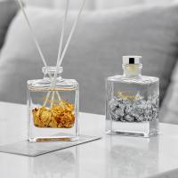 China Home Aromatherapy Essential Oil Fragrance Perfume Crystal Glass Bottle Reed Diffuser for sale