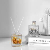 China Home Aromatherapy Essential Oil Fragrance Perfume Crystal Glass Bottle Reed Diffuser for sale