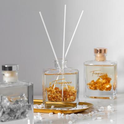 China Home Aromatherapy Essential Oil Fragrance Perfume Crystal Glass Bottle Reed Diffuser for sale