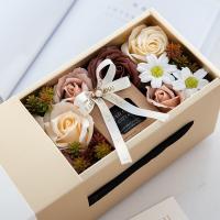 China 2023 Immortal Flower Aromatherapy Candle Gift Box Valentine's Day Mother's Day Gift Birthday Gift Rose Dried Flower Bouq for sale