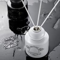China Air Freshener Black White Bottle Jar Fragrance Oil Scent Candles Reed Diffuser Gift for sale