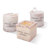 China AROMA HOME Luxury Wedding Gift Travel Scented Pillar Candle Custom Logo for sale