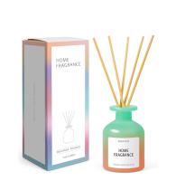 China Aromatherapy Essential Oil Bottle Air Fresh Bedroom Glass Bottle Flower Reed Diffuser for sale