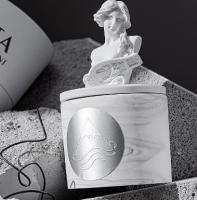 China Spot Version Meditation Gypsum Cup Body With Resin Cup Lid Filled With Wax for sale