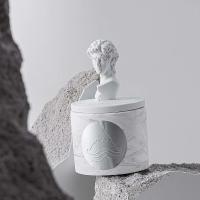 China Spot Version Meditation Gypsum Cup Body With Resin Cup Lid Filled With Wax for sale
