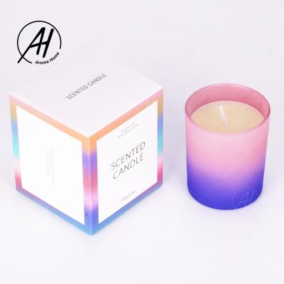 China Romantic Atmosphere Indoor Soy Wax Scented Candle Smoke Free Pollution Free for sale