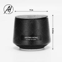 China Black Matte Glass Jar Soy Wax Scented Aroma Home Candles Custom Private Label for sale
