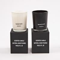 China AROMA HOME High Level Glass Jar Candles 2.5OZ 7.6OZ 10OZ In Black White Scented for sale