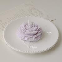 China AROMA HOME Flower Shape Peony Carving Soy Wax Candle Aromatherapy Scented Handmade for sale