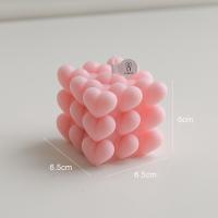 China Pink Beach Natural Soy Wax Aroma Home Candle Heart Shaped Scented Customized for sale