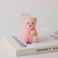 China Handicraft Decoration Cute Sitting Bear Aromatherapy Cake Screw Candle Scented for sale