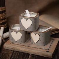 China Private Label Large Cement Scented Candles Luxury Wedding Gifts for sale