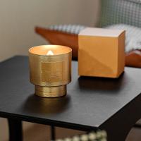 China Soy Wax Tin Can Candle Black Frosted Ceramic Cup Wilderness Light Aromatherapy for sale