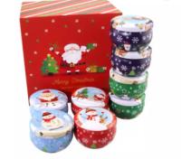 China Customized Private Label Scented Dry Flower Crystal Soy Wax Tin Candle Gift Set for sale