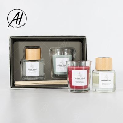 China Aromatherapy Party Mini Home Glass Jar Soy Wax Scent Candle Colorful Gift Set 5.5OZ 3PCS for sale