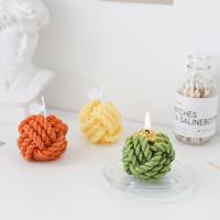 China Spot Diy Handmade Aromatherapy Small Woolen Candle Yarn Ball Shaped Art Candles for sale