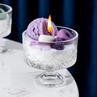 China Soy Wax Candle Scented Small Private Label 140g Ice Cream Scented Candles In Box for sale