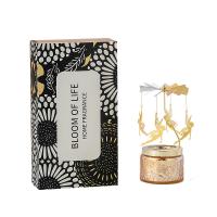 China Home Aromatherapy Soy Wax Essential Oil Scented Candles Starry Sky Round Carousel for sale