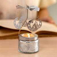 China Home Aromatherapy Soy Wax Essential Oil Scented Candles Starry Sky Round Carousel for sale
