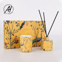 China AROMA HOME Luxury Reed Diffuser Natural Oil Air Freshener Scent Candles Gift Set for sale