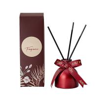 China Household Chemicals Luxury Glass Fragrance Reed Diffuser With Rattan Sticks For Gift Set for sale