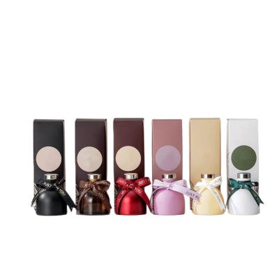 China Household Chemicals Luxury Glass Fragrance Reed Diffuser With Rattan Sticks For Gift Set for sale
