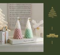 China AROMA HOME Wholesale Luxury Christmas Tree Shape Novelty Soy Wax Scented Candle for sale