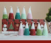 China AROMA HOME Wholesale Luxury Christmas Tree Shape Novelty Soy Wax Scented Candle for sale