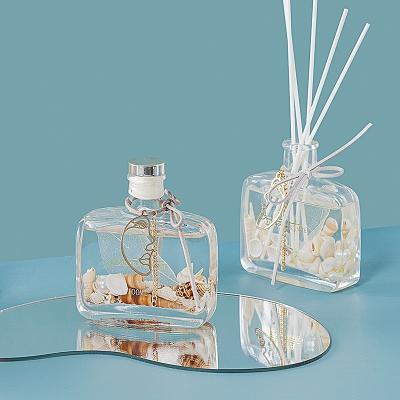 China Unique Bottles Gift Box Cover Container Ocean Scented Oil Glass Reed Diffuser for sale