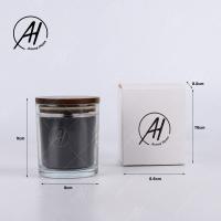 China Custom Luxury Chocolate Fragrance Glass Jar Aroma Scented Candle 8OZ for sale