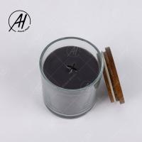 China Custom Luxury Chocolate Fragrance Glass Jar Aroma Scented Candle 8OZ for sale