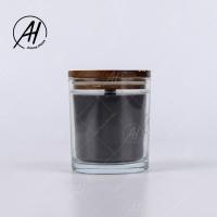 China Custom Luxury Chocolate Fragrance Glass Jar Aroma Scented Candle 8OZ for sale