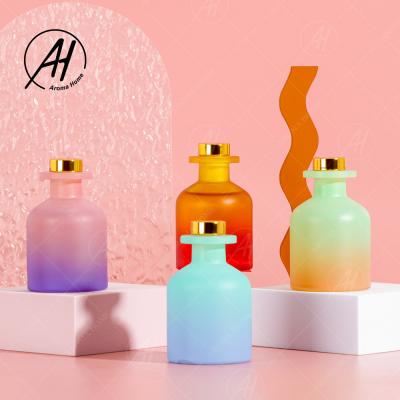 China Home Decor Fragrance Gradient Essence Oil Aroma Reed Diffuser With Box for sale