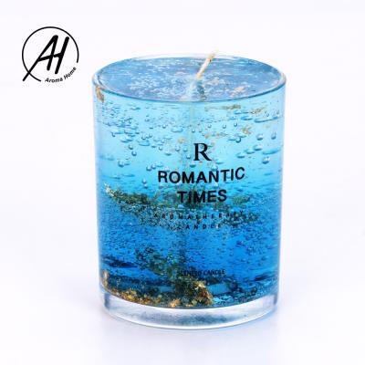 China Popular Style Customized Aromatherapy Gift Box Real Flower Jelly Cup Wax for sale