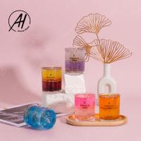 China Popular Style Customized Aromatherapy Gift Box Real Flower Jelly Cup Wax for sale